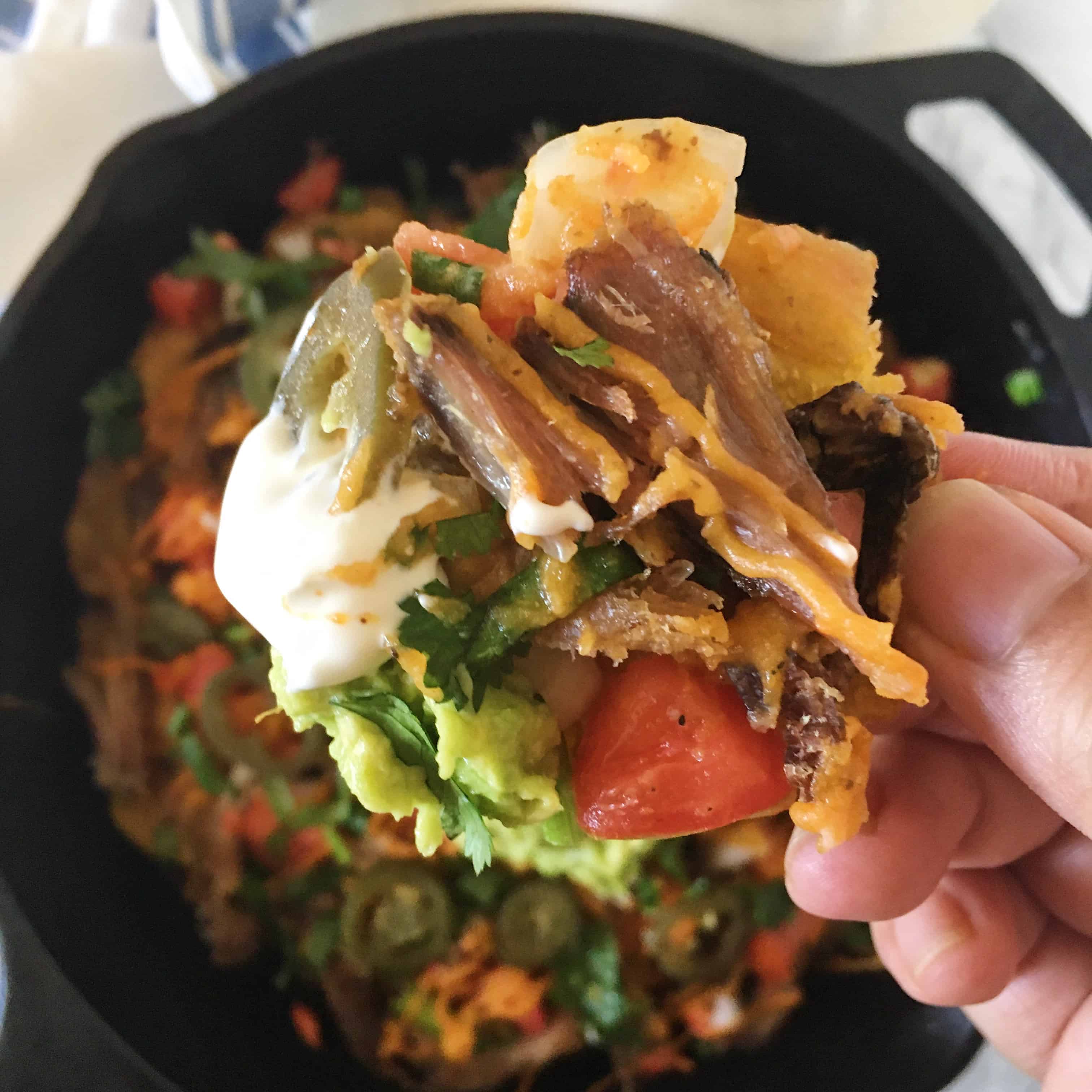Loaded Tostones Nachos (Whole30, Paleo) - a dash of dolly