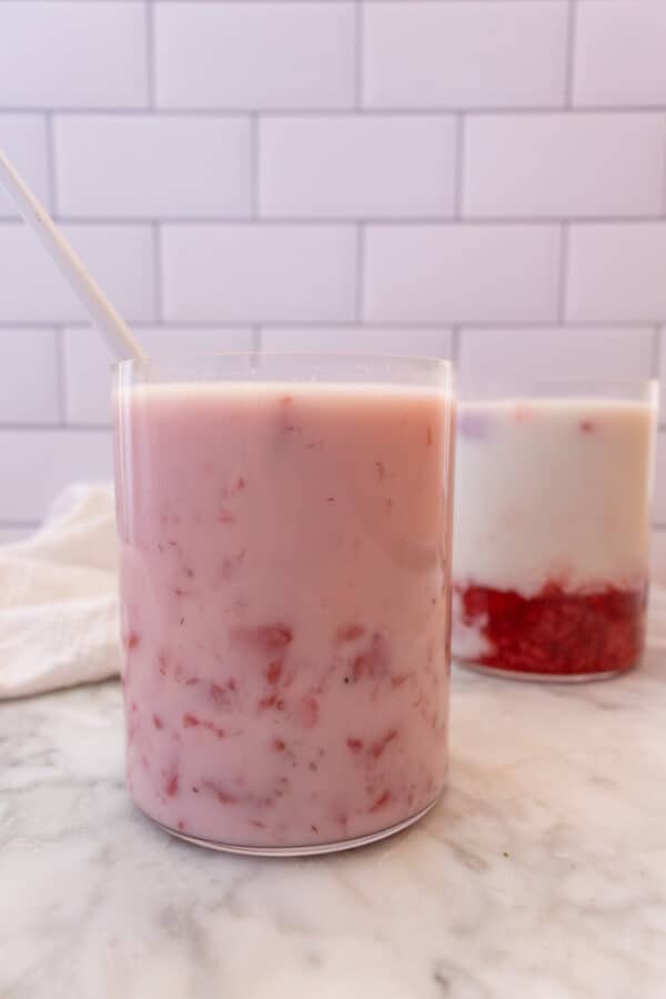 Strawberry Milk (Vegan & Dairy Free) - a dash of dolly